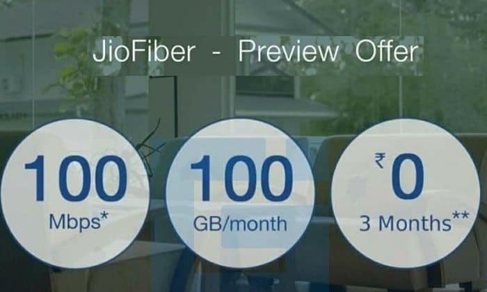 Jio Fiber Preview Offer Gives 100 Mbps Plan Free for 3 Months