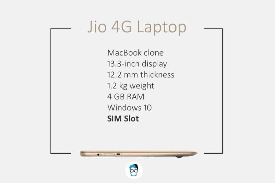 Reliance is Reportedly Working on a MacBook Clone Laptop with a 4G SIM Slot