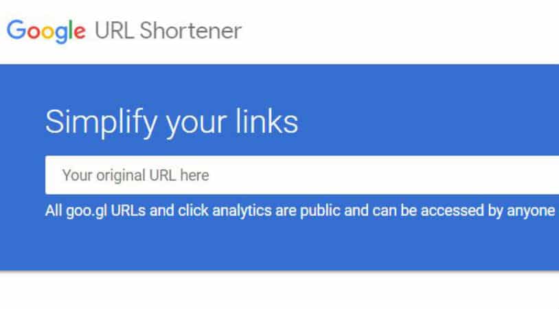 Google is Killing the URL Shortener Service goo.gl