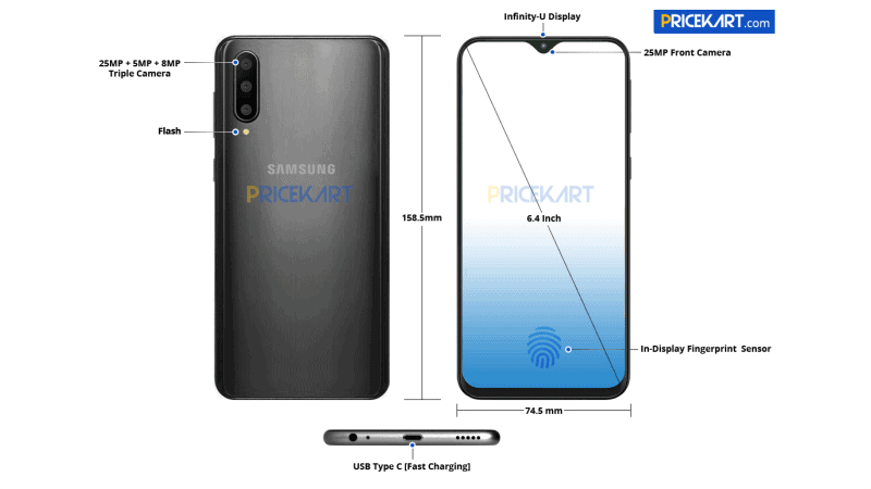 Samsung Galaxy A50 Leaked Image Reveals Triple Rear Cameras and ...