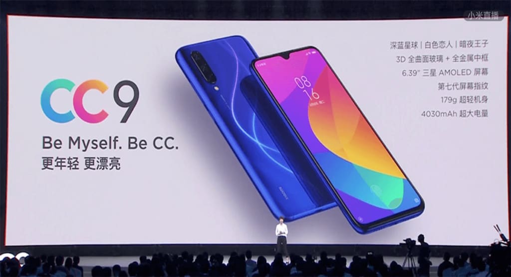 Xiaomi Mi CC9e, Mi CC9 & Mi CC9 Meitu Edition Smartphones Launched