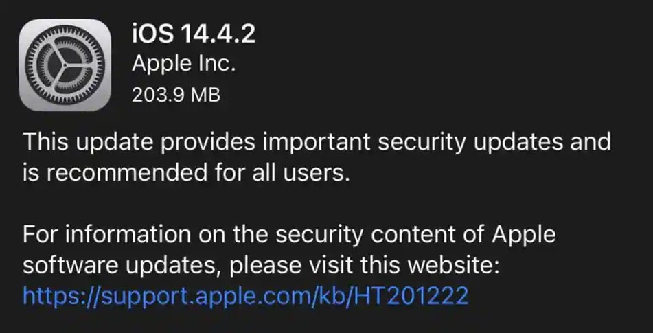 Apple Released a New iOS 14.2.2 Patch Update to Rectify Serious Issues