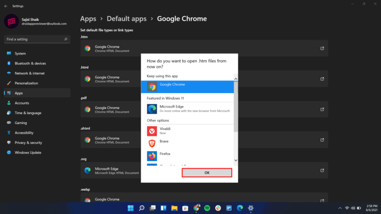 How to Change Default Web Browser on Windows 11 Laptop and PC