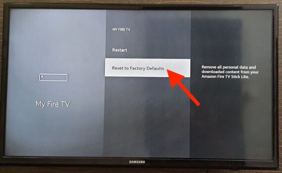 How to Reset Amazon Fire TV Stick and Remote to Factory Settings