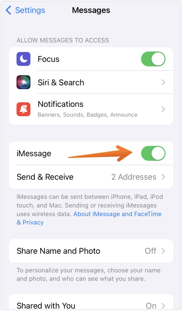 Fix iMessage Needs to be Enabled to Send this Message: 12 Solutions