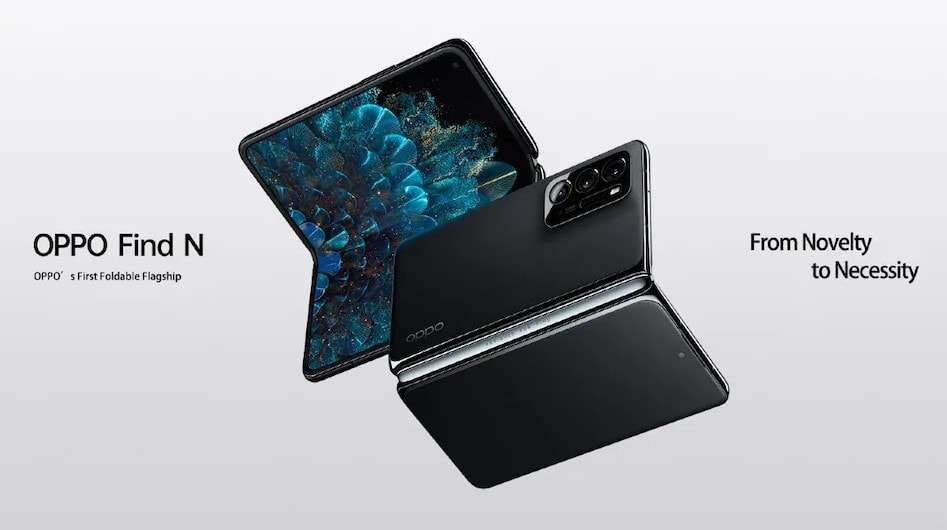 OPPO Find N Foldable Phone Launched With Flexion Hinge, Ultra-Thin ...