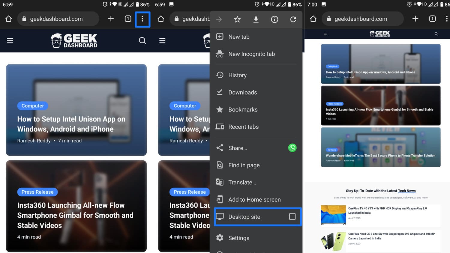 How to View Any Website in Full Desktop Mode on Smartphone