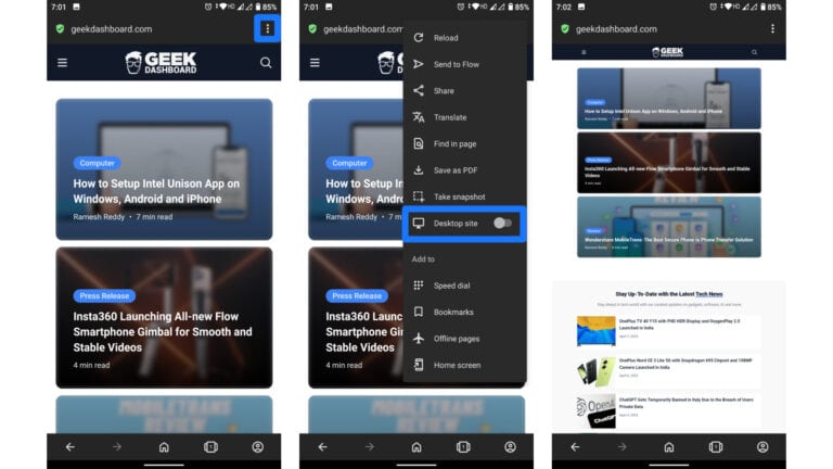 How to View Any Website in Full Desktop Mode on Smartphone