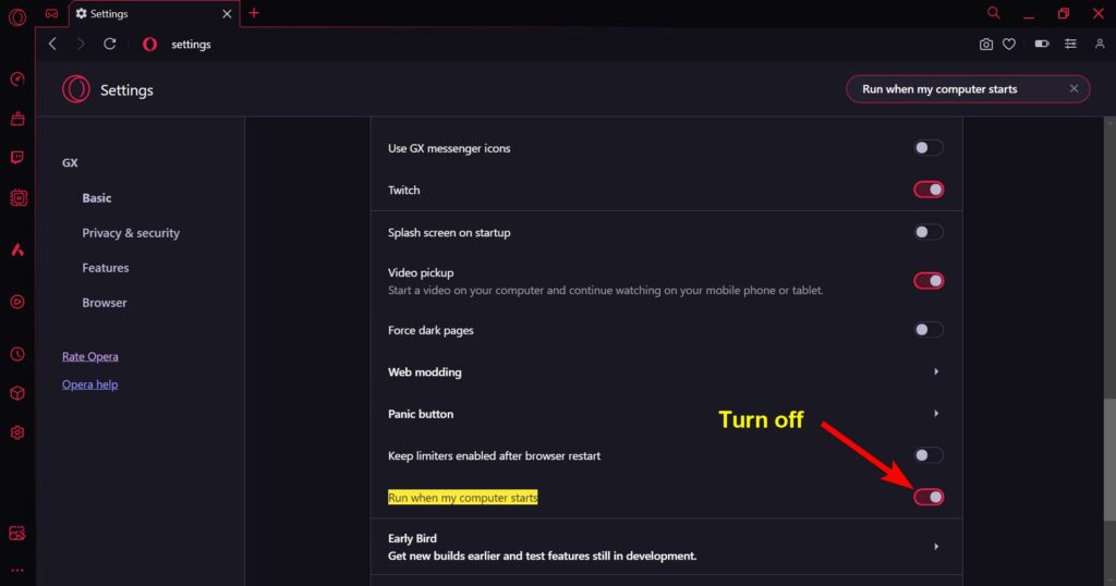 How To Stop Opera GX from Opening on Startup (Windows and MacOS)