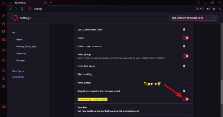 How To Stop Opera GX from Opening on Startup (Windows and MacOS)