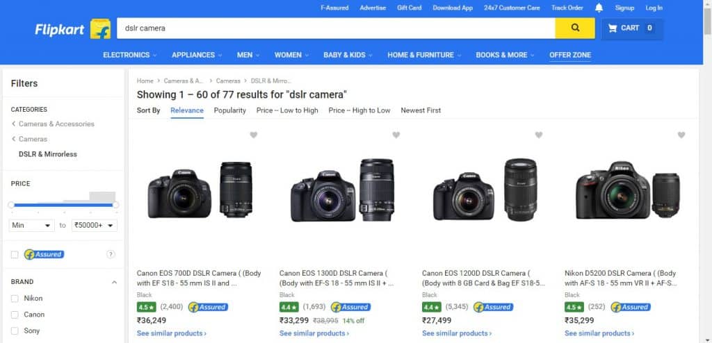 The Best 7 Sites to Buy DSLR Camera, Lenses and Accessories Online