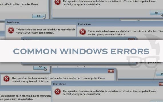List of Common Windows Error Codes and How to Fix them